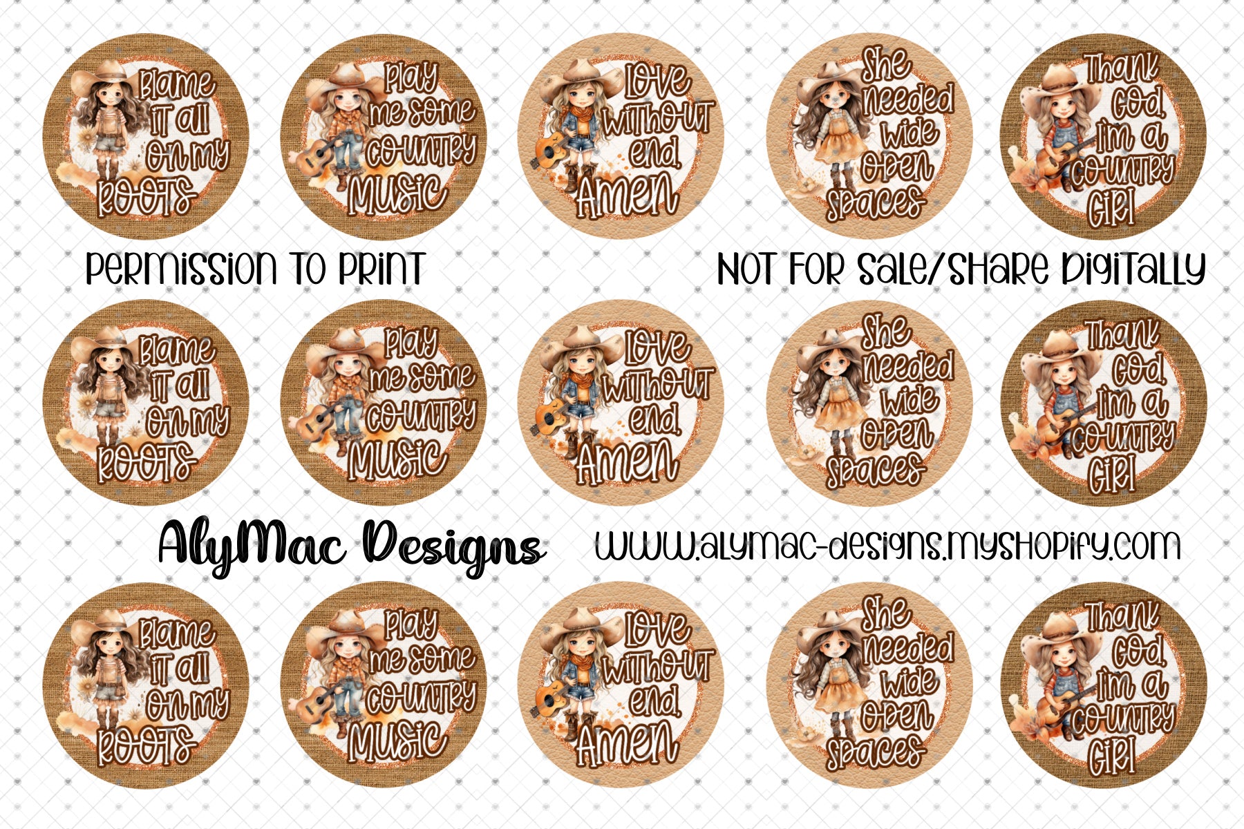 Country Music Girls – AlyMac Designs